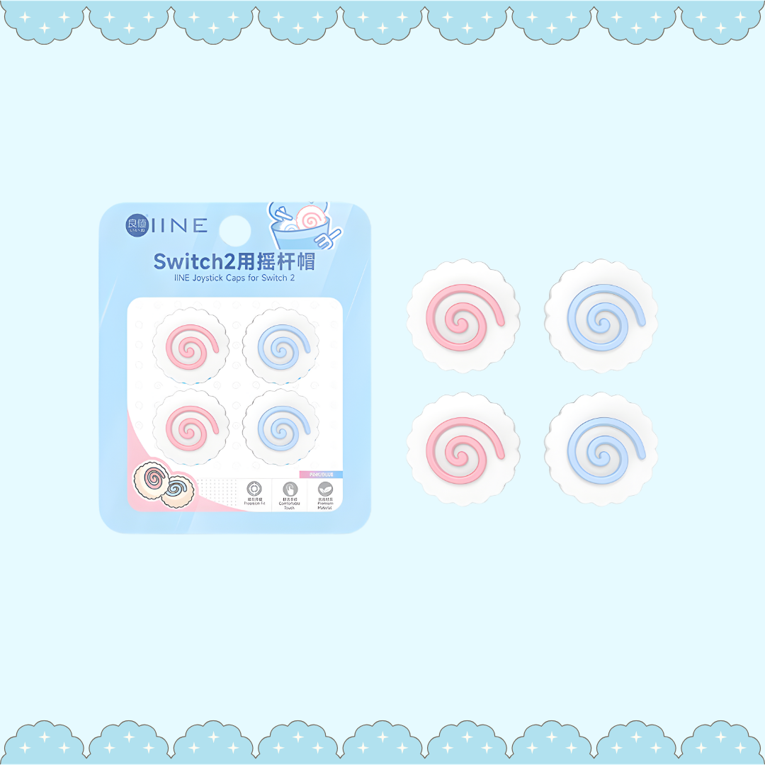 MoeMolly Thumb Grips for Nintendo Switch 2 & Steam Deck OLED-Fish Cake